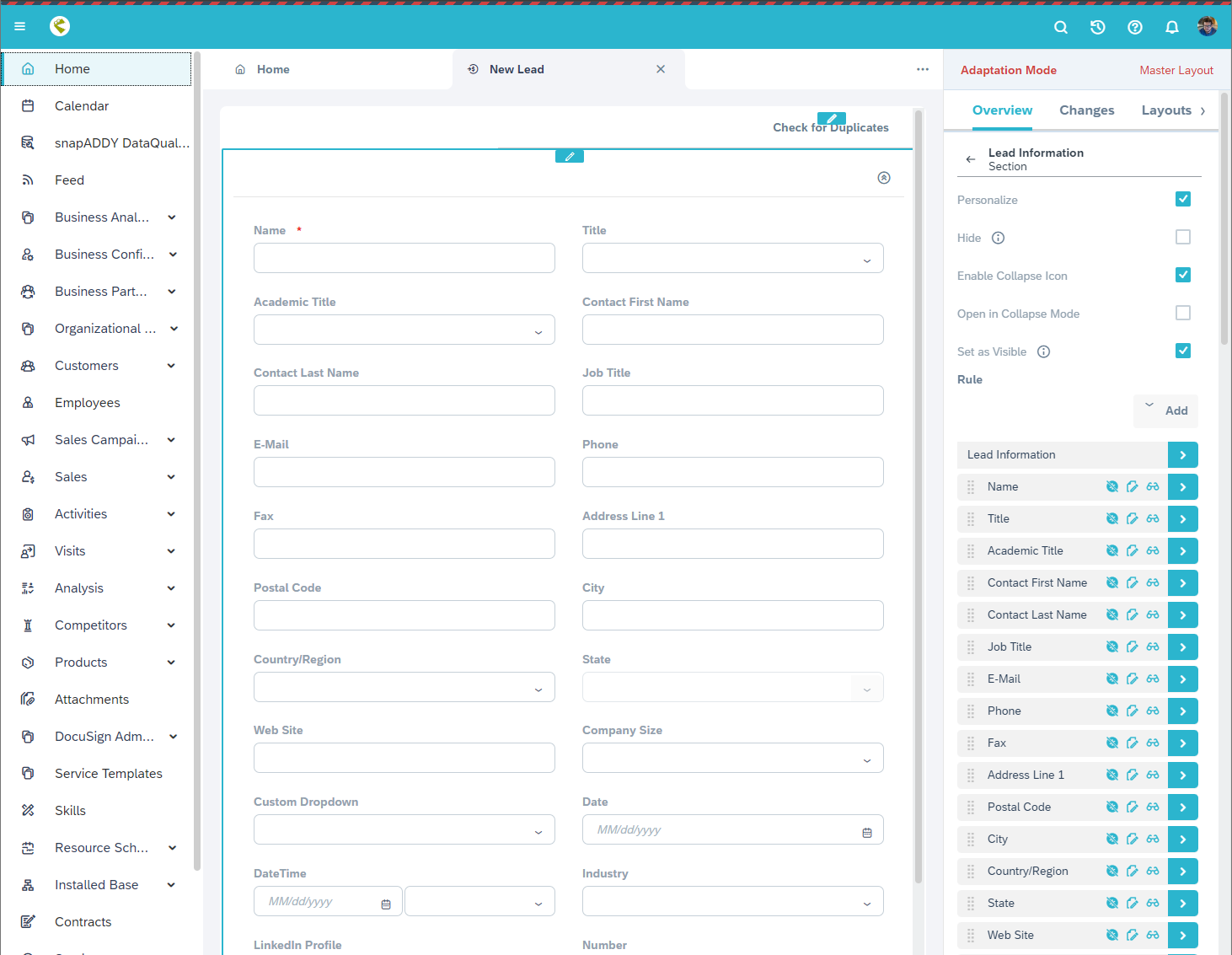 How to activate the Smart Autocomplete feature in SAP Sales Cloud