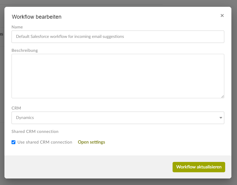 How to configure DataQuality Automation to use shared CRM connections for HubSpot