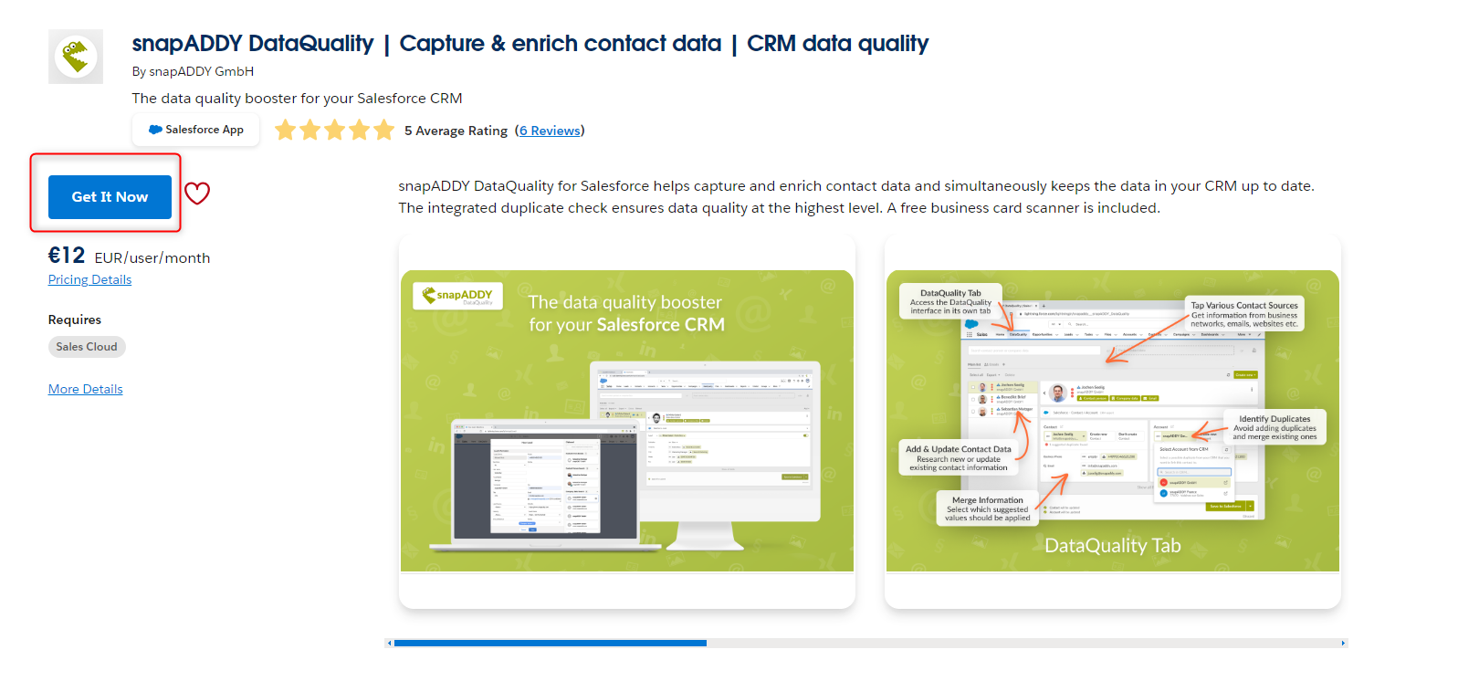 How to integrate snapADDY DataQuality in Salesforce