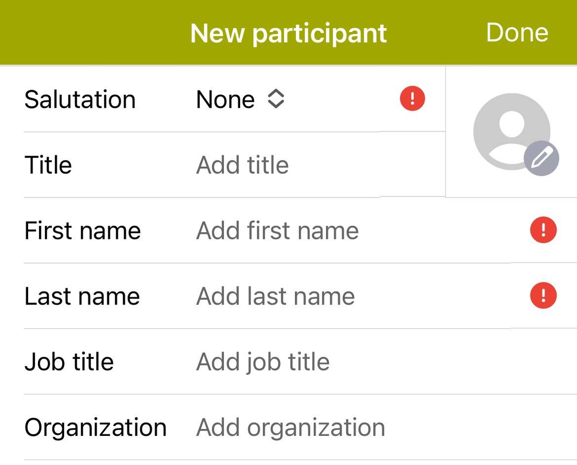 How can I configure the mandatory contact fields for the VisitReport app?