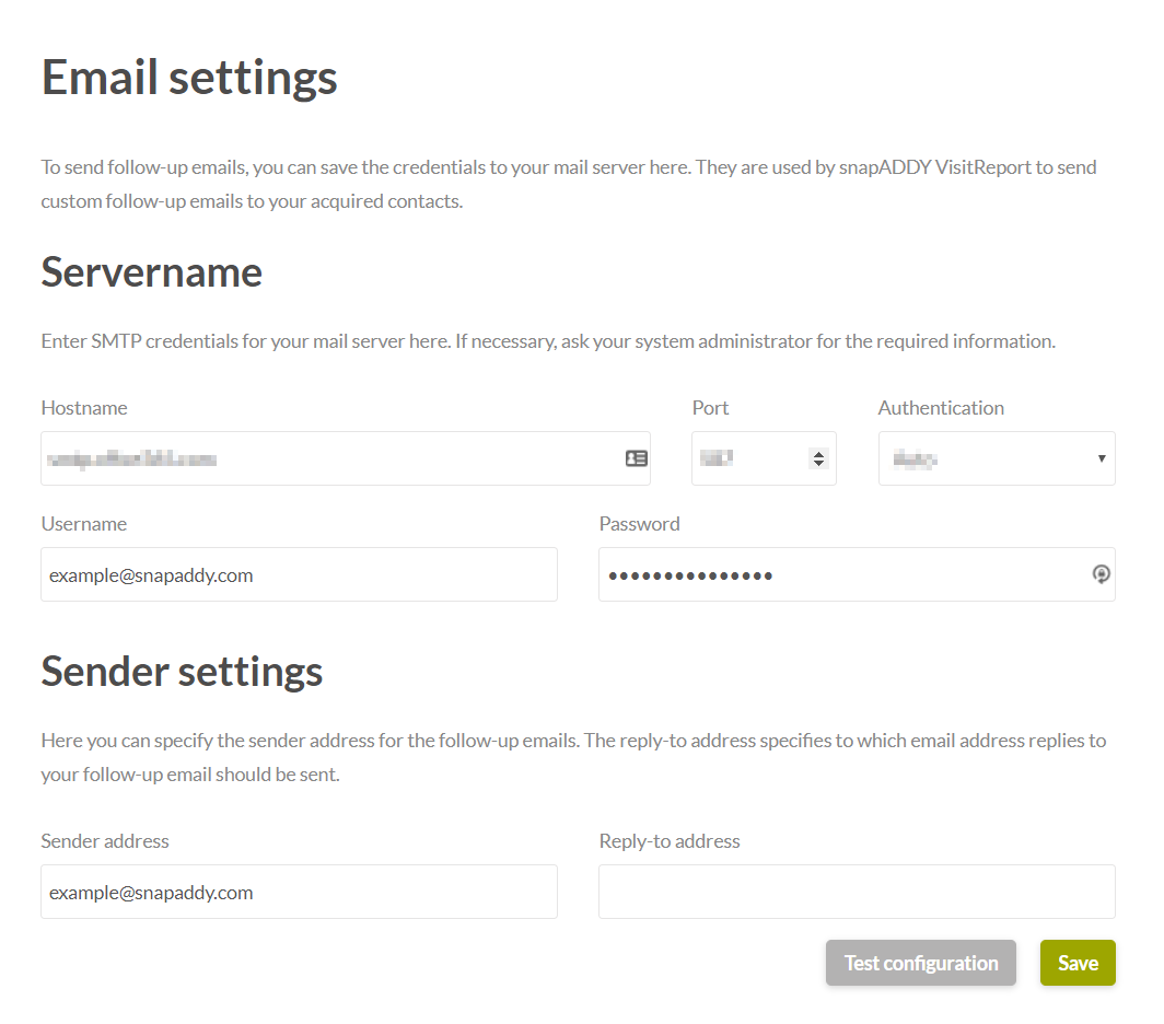 How to connect an outgoing mail server for sending follow up and ...