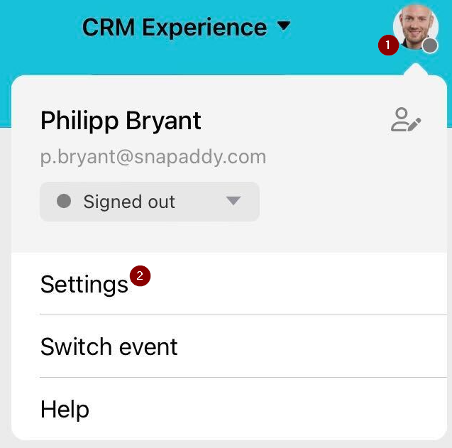 How to connect to the CRM within the VisitReport?